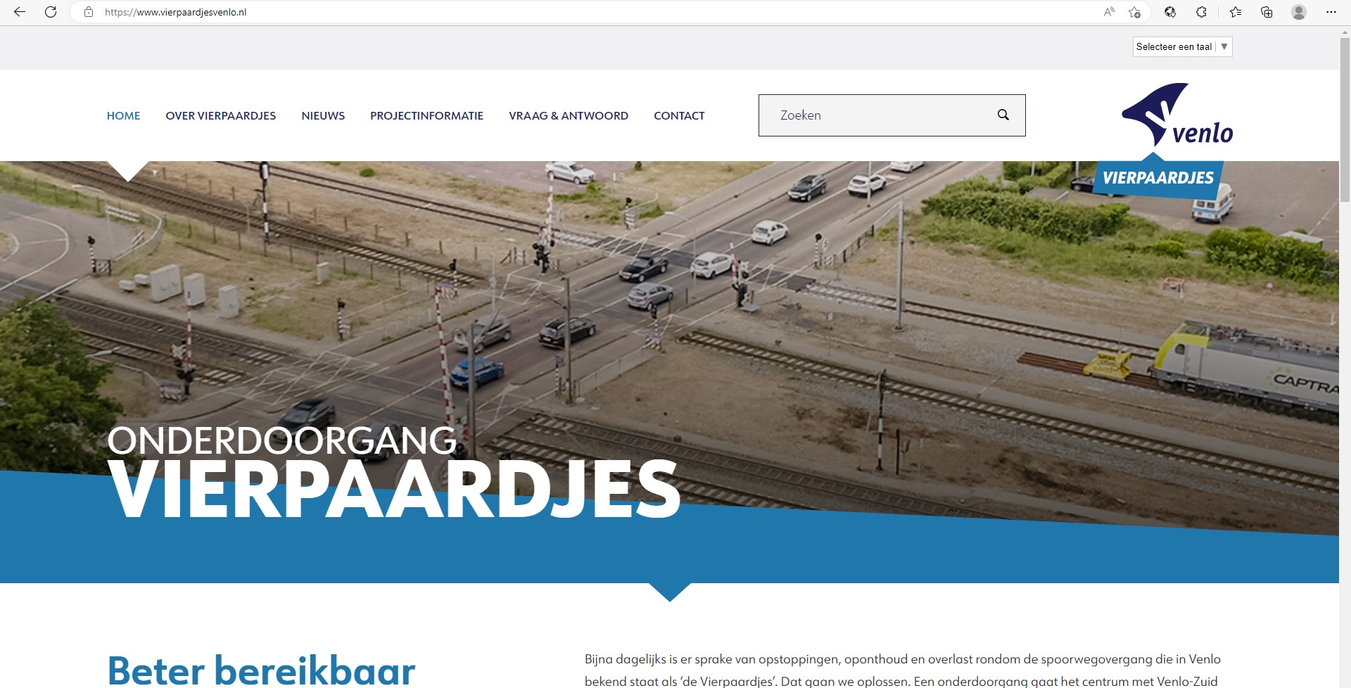 Onderdoorgang Vierpaartjes – Ons Venlo Oost