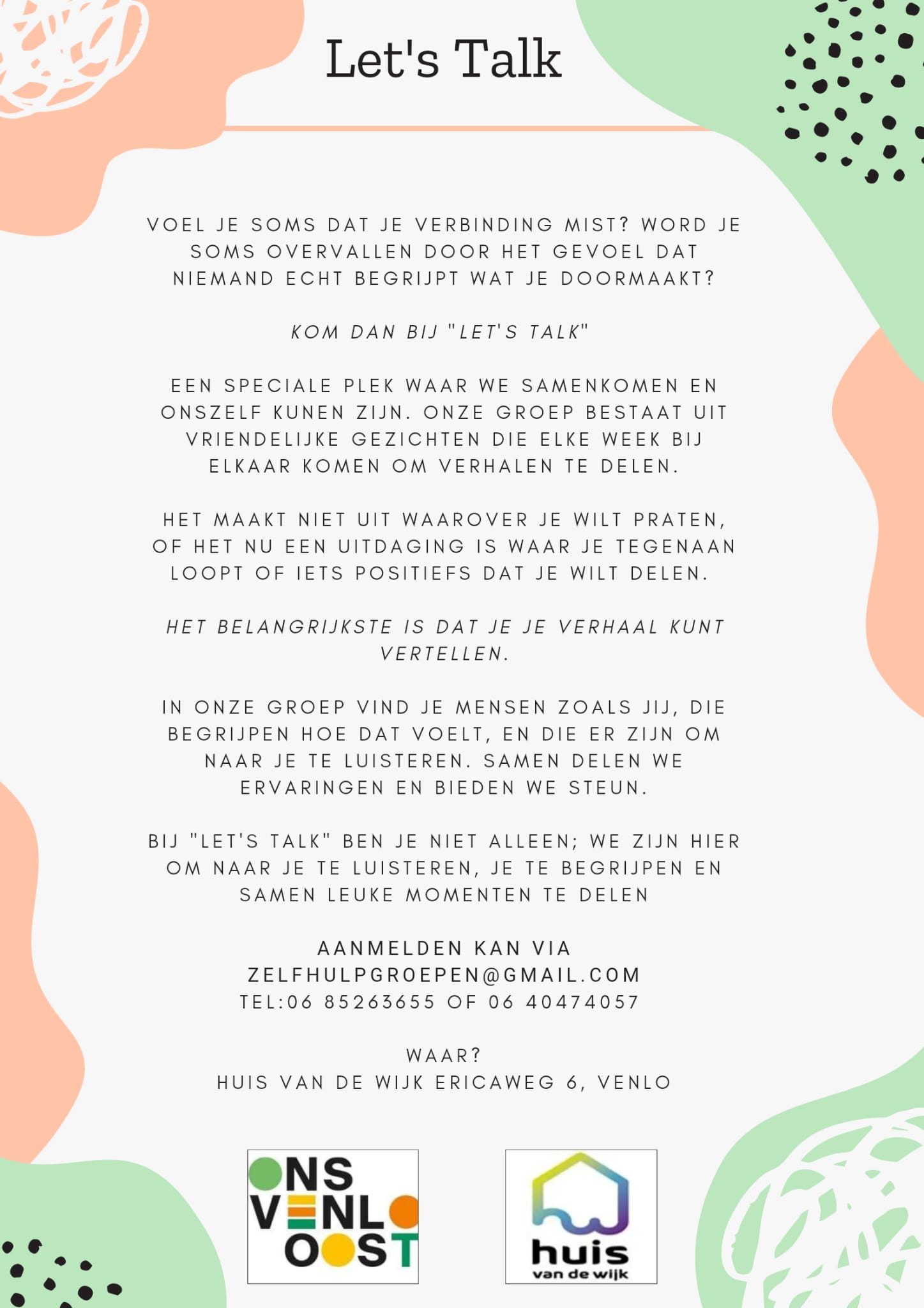 Let's Talk – Ons Venlo Oost